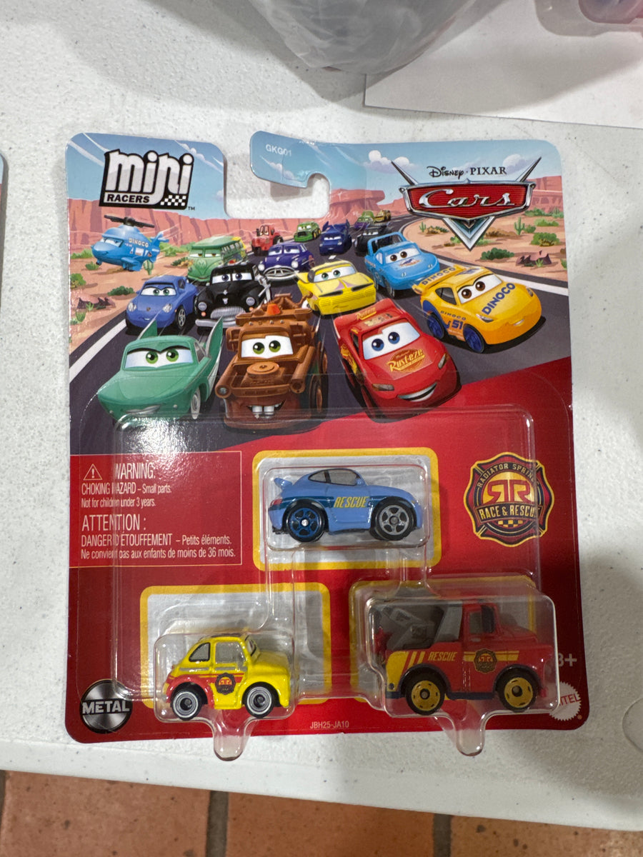 Disney Pixar Cars Minis Race To The Rescue 1 - 3-Pack – AAA Toys and ...