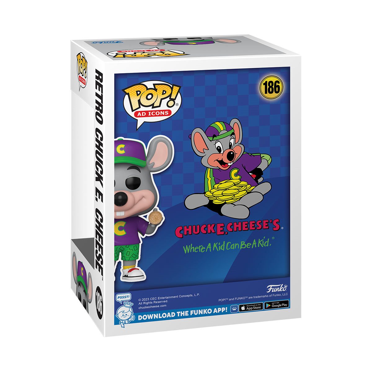 Funko Pop! Ad Icons: Chuck E. Cheese's - Retro Chuck E. Cheese #186 (P ...