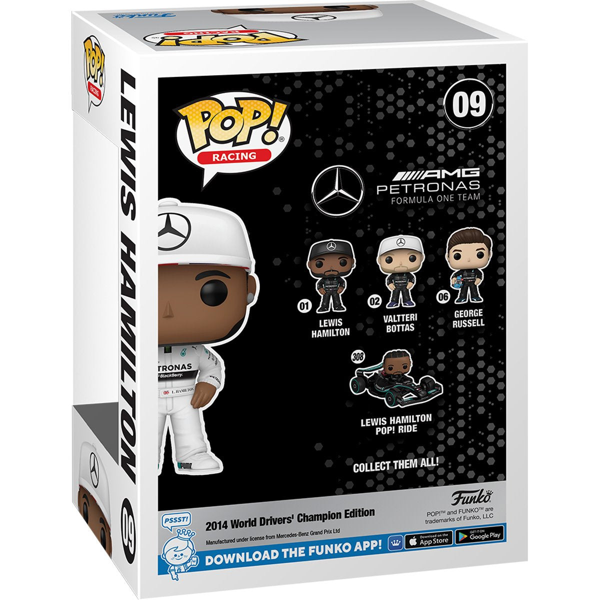 Funko Pop! Racing: Mercedes-AMG Petronas Formula One Team - Lewis Hami ...